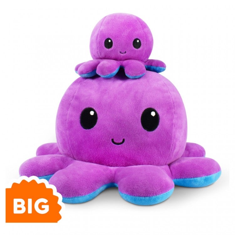 TeeTurtle: BIG Reversible Octopus Plush: PU & BU | Ventrex Collectibles