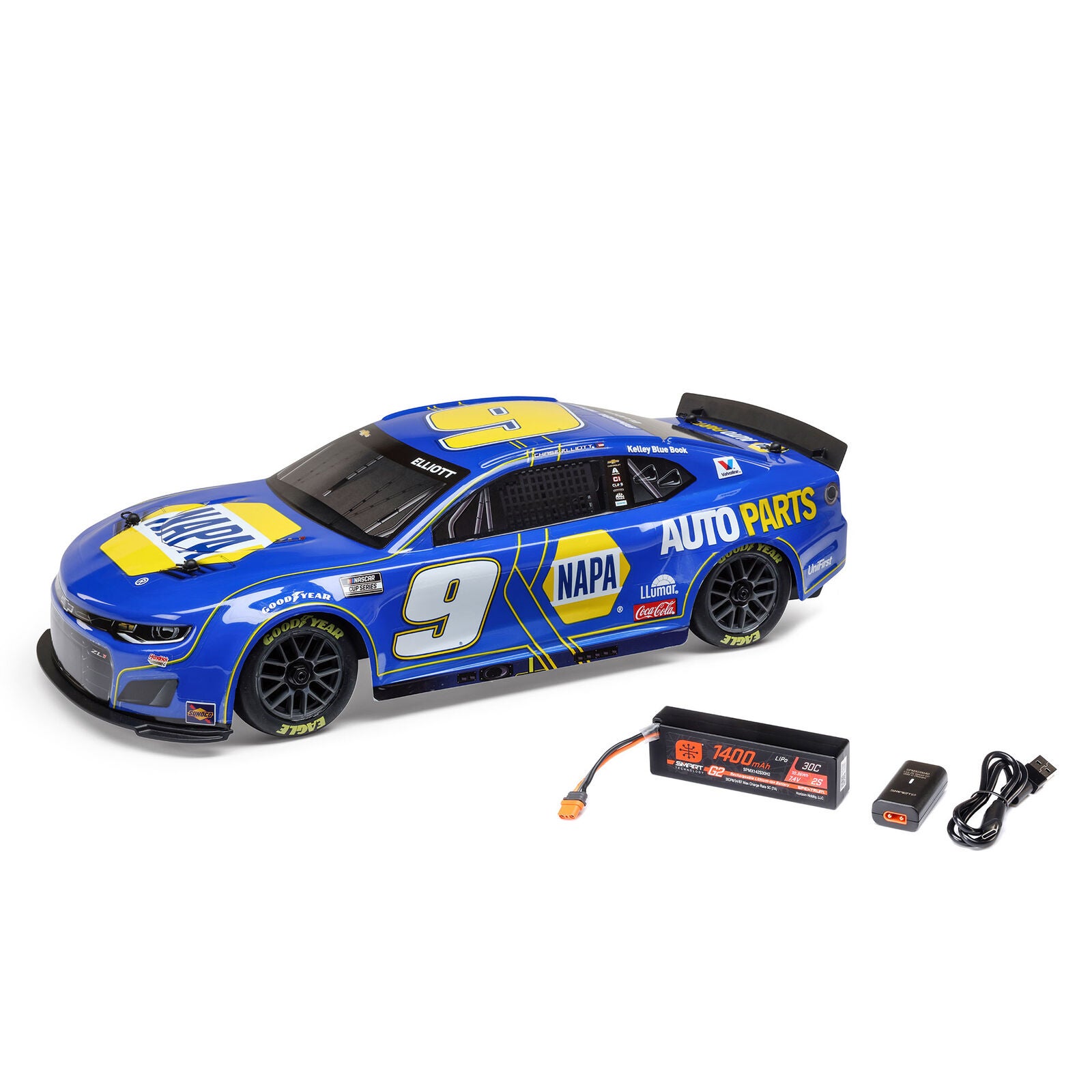 Losi: 1/12 NASCAR RC Racecar Chase Elliott No. 9 NAPA 2025 Chevrolet ...