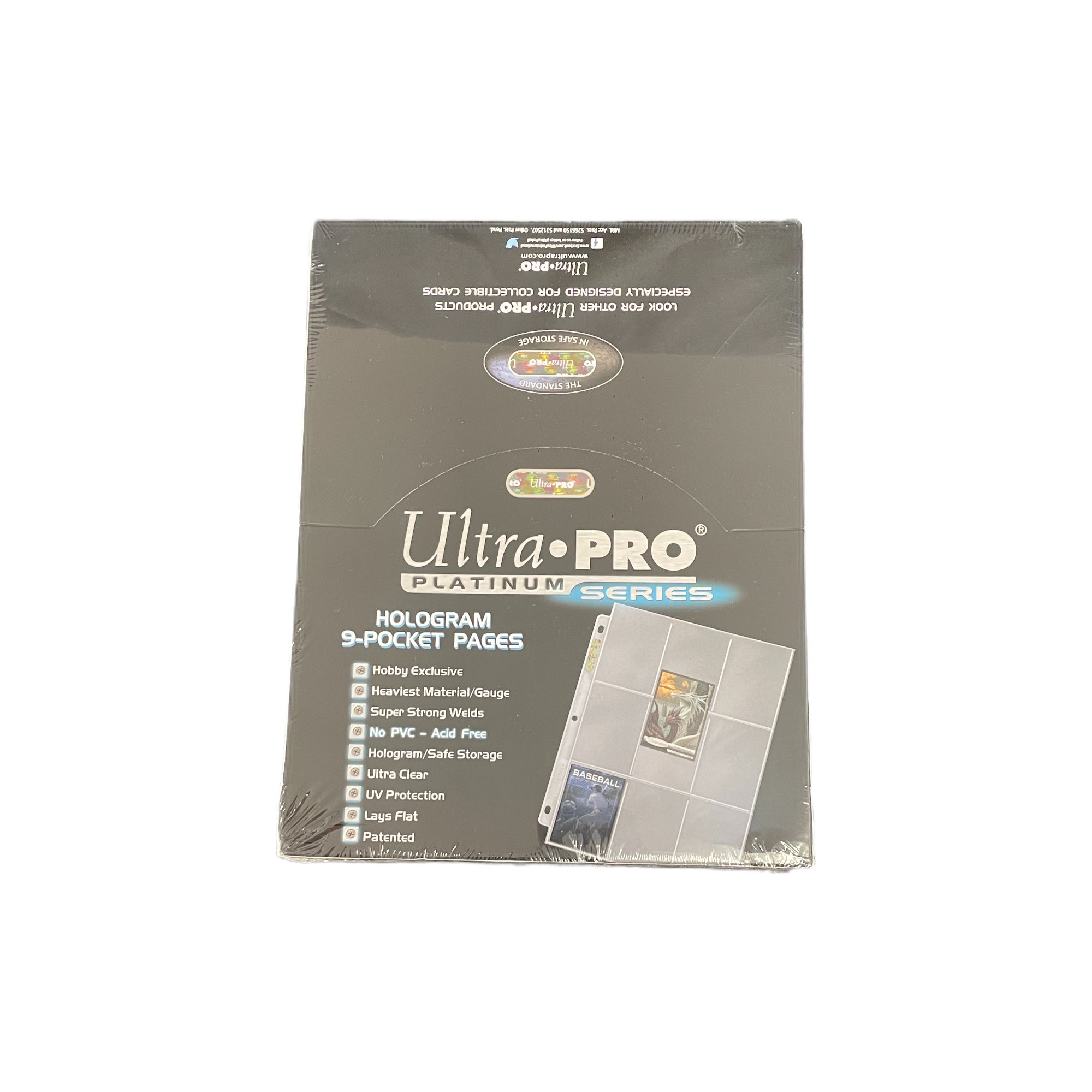 Ultra Pro: Platinum Series 9-Pocket Pages (100) | Ventrex Collectibles