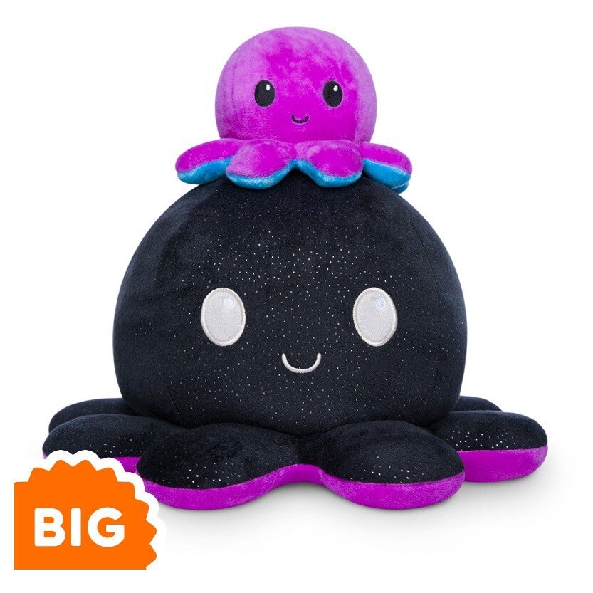 TeeTurtle: BIG Reversible Octopus Black & Rainbow | Ventrex Collectibles
